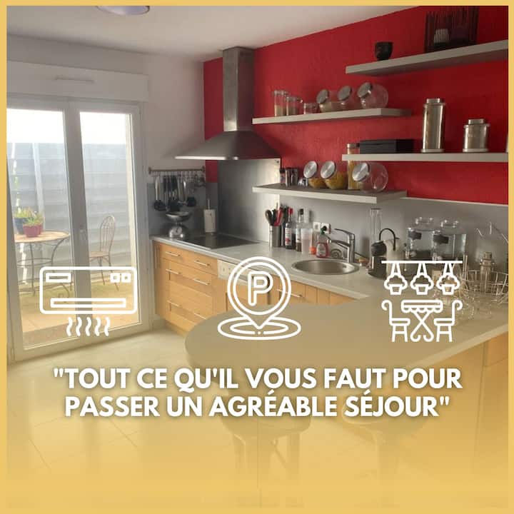 Appartement 4 Pers-parking-proche Hyper- Transport - Marseillan