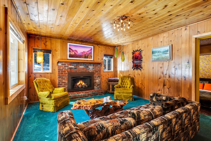 Funky 3bd Cabin W/ Hot Tub & Ev Charger - アイディルワイルド＝パイン・コーブ, CA