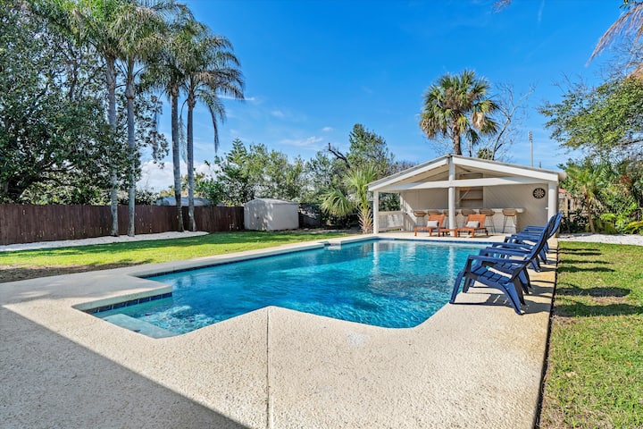 Heated Pool W Tiki Bar! 3 Blks To Beach/game Room - closed, Jacksonville
