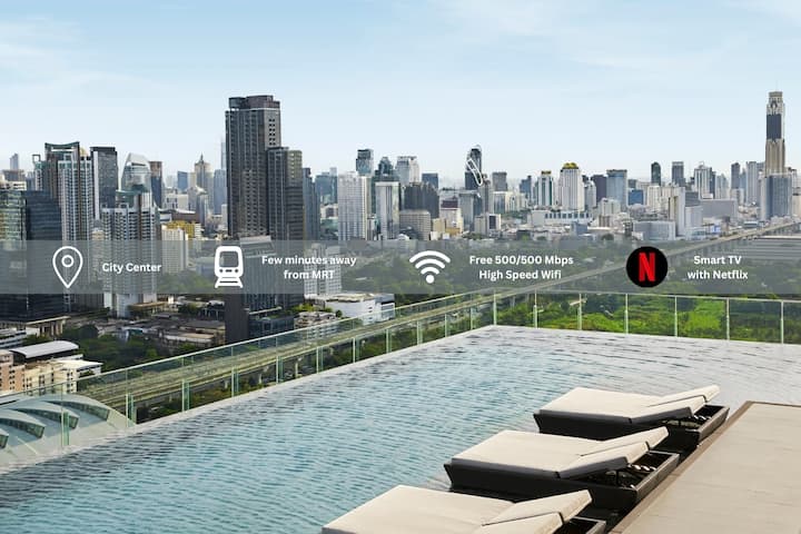 Modern 1 Br City Apartment In The Heart Of Bangkok - Bangkok