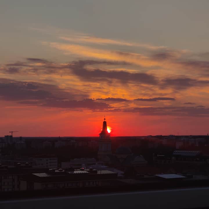 Kaksio Keskustassa / Ylin Kerros / Ilmainen Parkki - Oulu