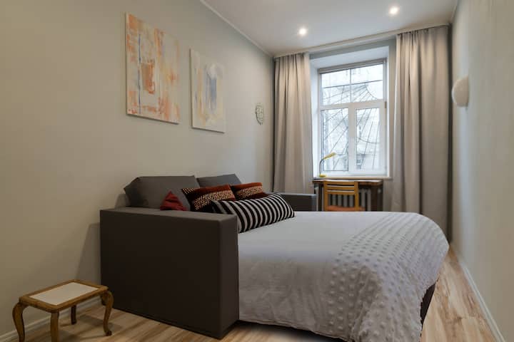 Cozy 2 Room Flat Near Andrejsala - 리가