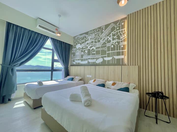 Seaview3a Jq Tower2 5pax Near Jesselton Jetty 善旅民宿 - Kota Kinabalu