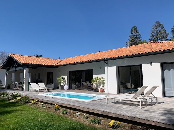 Anglet - Biarritz Villa 6-8 Pers. Piscine-spa - Anglet