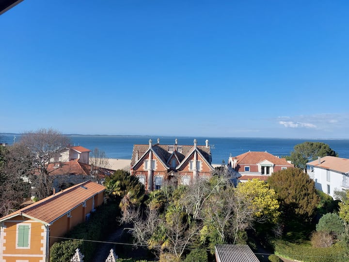 Duplex Familial-vue Mer. Le "180 Degrés Plage" - Arcachon