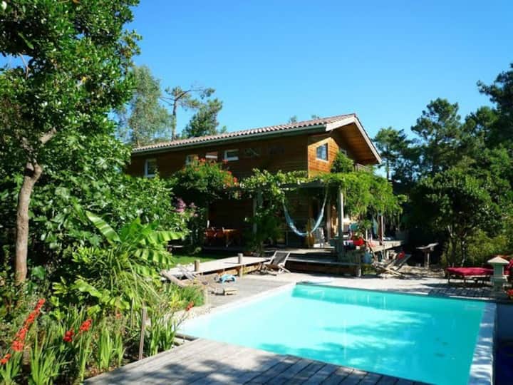 Villa Avec Piscine Chauffée à Lacanau Océan - Lacanau