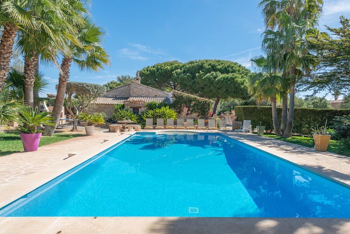 Villa Ses Rodes, Pool, Wifi, Bbq, Jacuzzi, Ac 2025 - Portocolom