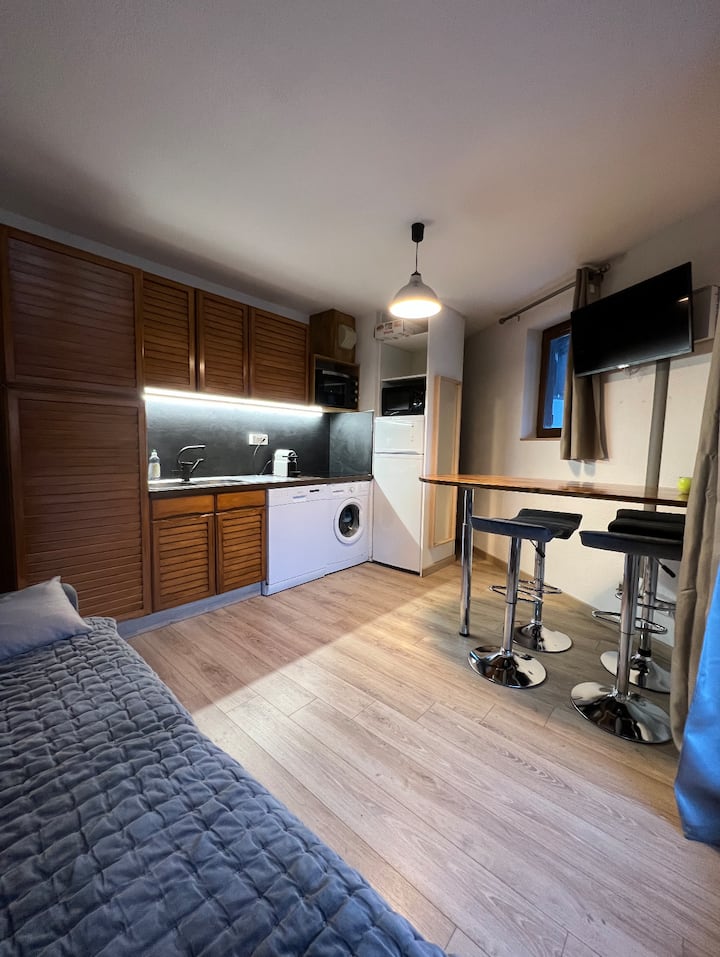 Chaleureux Studio/coin Montagne - Névache
