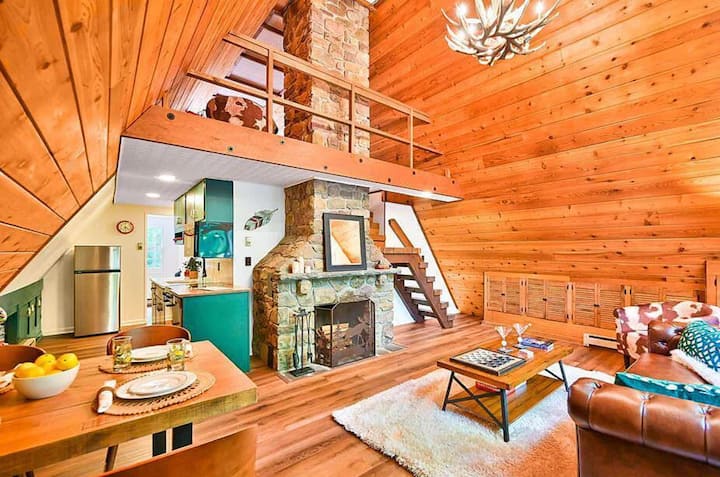 Pocono - A-frame - Sauna, Hot Tub, Fire Pit - Pocono Lake