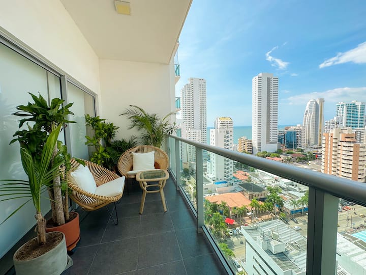 Apto Exclusivo Y Moderno En Cartagena, Piso 17 - Cartagena, Colombia