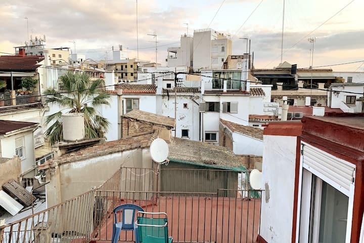 Central Duplex With A Beautiful Rooftop View - Valencia