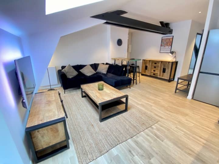 Moderne 58m2 Tout Confort Chambre Séparée Fibrehd - Nancy