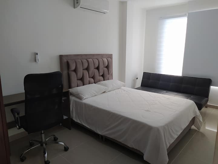 Lindo Apartaestudio En Tuluá, Aire Acondicionado - Tuluá