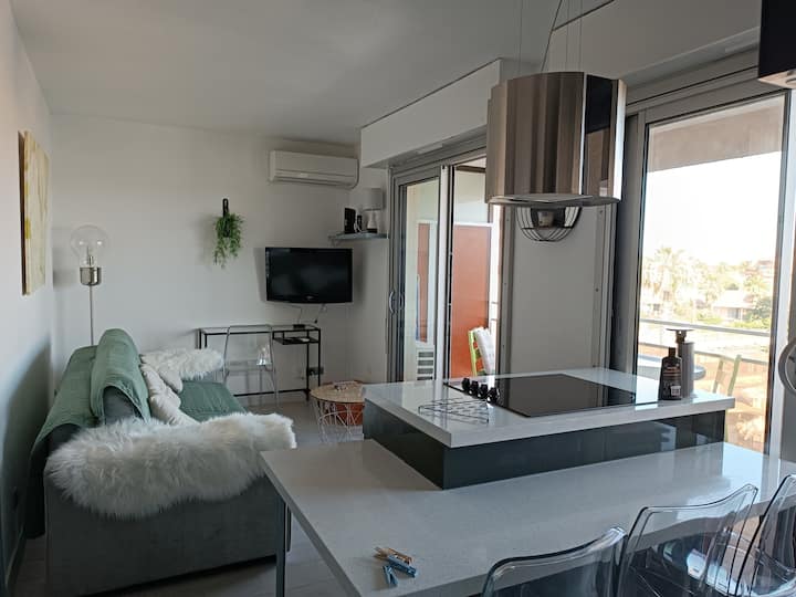Coquet Studio Cabine Vue Marina - Canet-en-Roussillon