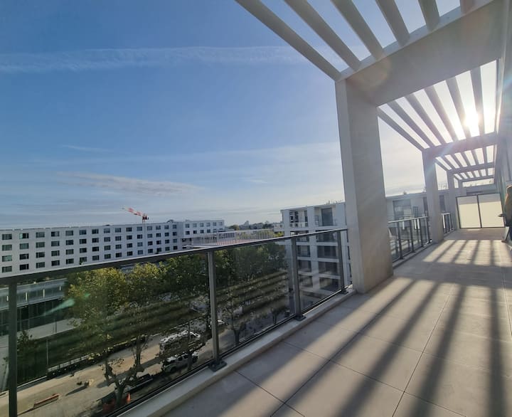 Appart Lumineux, 4ch, Rooftop - Montpellier