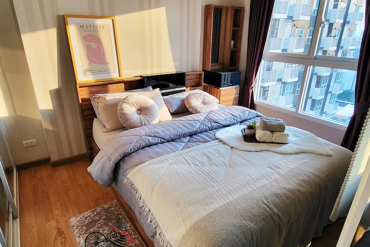 Modern Retreat | Bts-connect | Near Mall | Balcony - Bangkok
