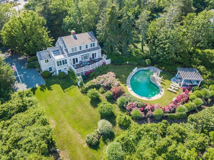 Luxury Waterfront Home With Heated Pool And Dock - Eastham, MA