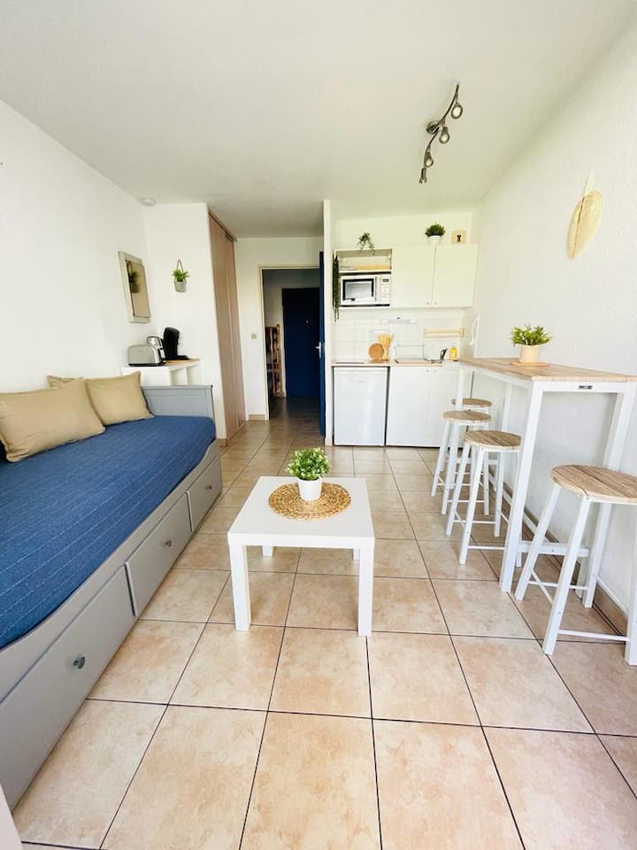 Studio Climatisé En Bord De Mer Avec Piscine - La Grande-Motte