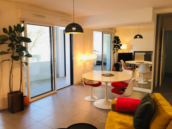 Halles 5 Cantons Vue Sur Jardin - Anglet