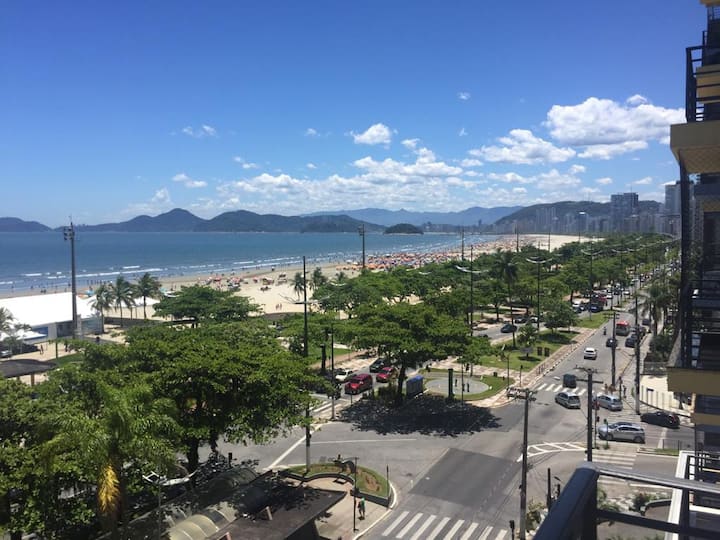 Apto Frente P/ Praia Santos/sp - Santos