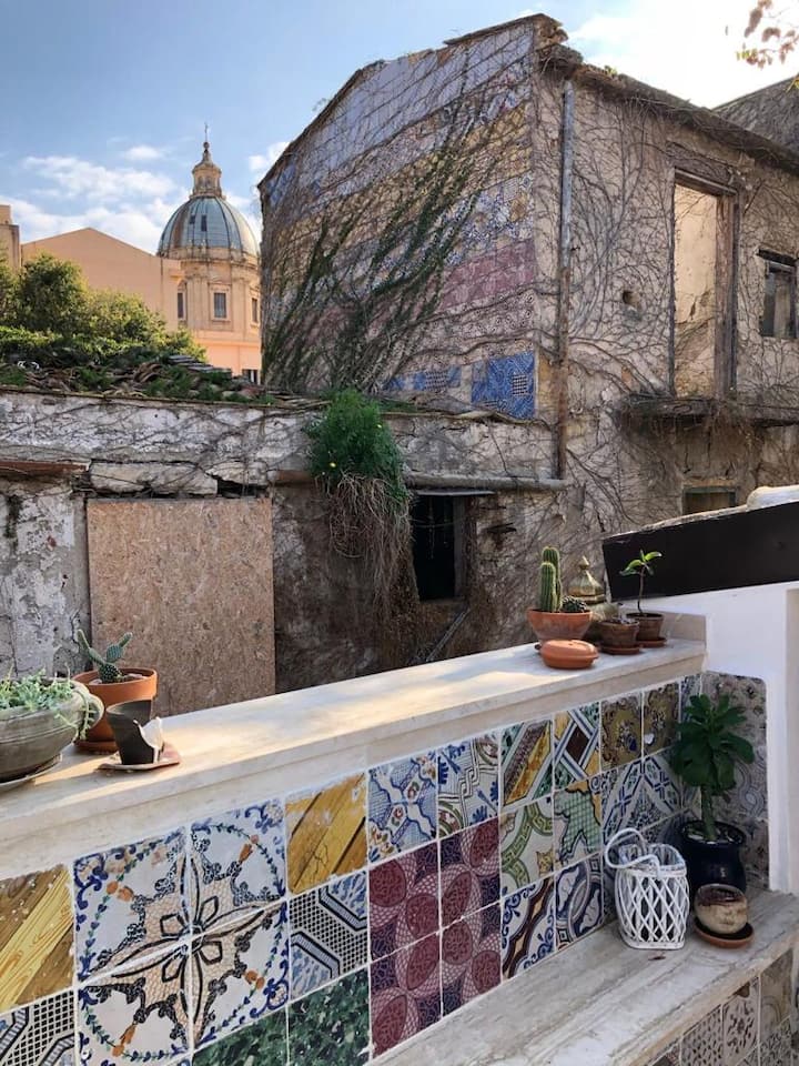 Magic Hidden Terrace In Center - Palermo