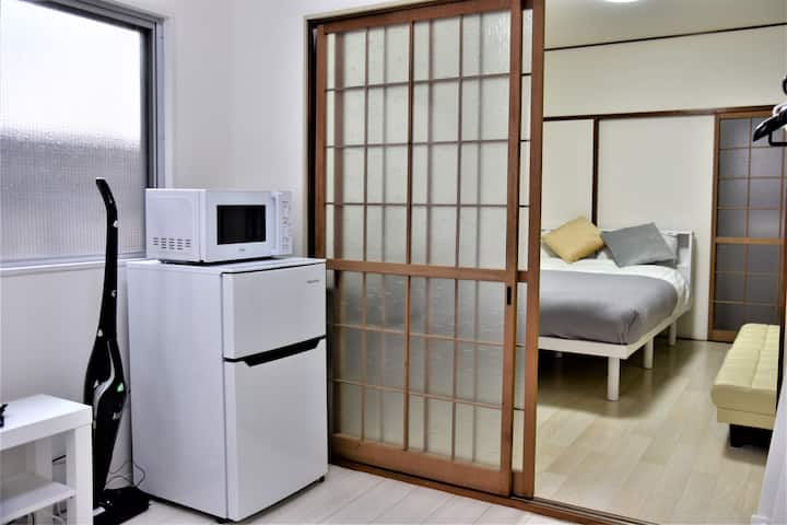 Umeda 2 Sta|wifi・kitchen|private Apt|shopping St. - 스이타시