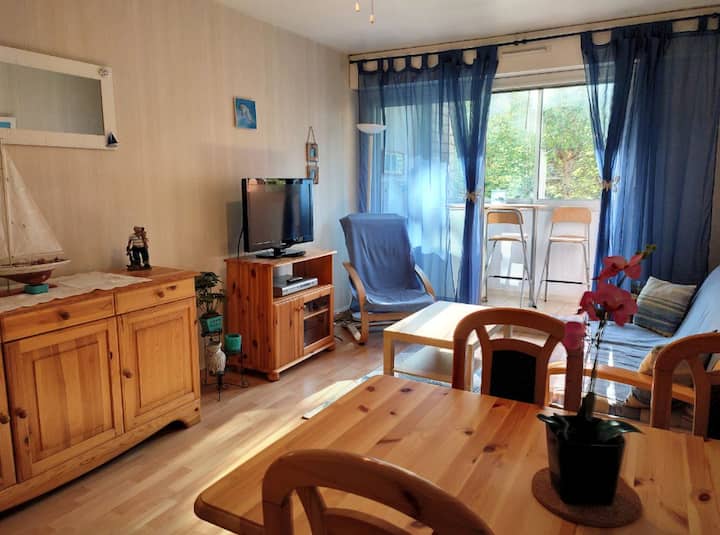 Appt 4 Personnes En Résidence, Wifi, Parking Privé - Cabourg