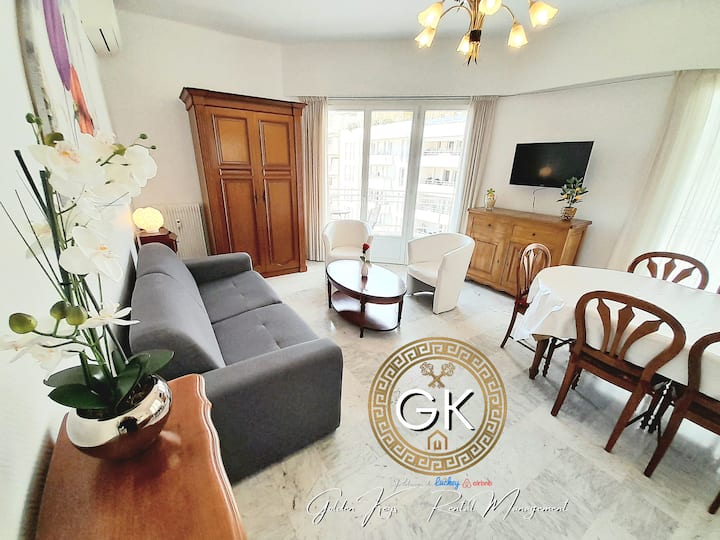 Menton Lumineux Spacieux T2 / Garage /Plage 300 M. - Plage du Borrigo (Menton)