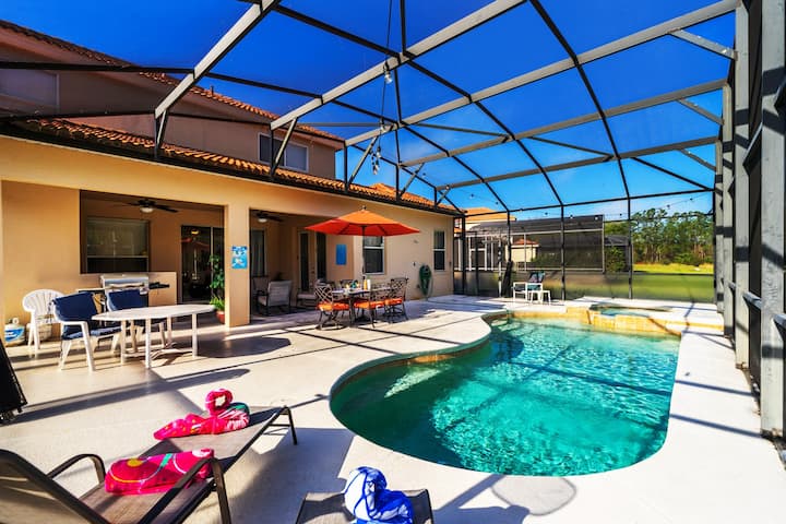 Gated 24/7/5bdr/ Private Pool/spa, Gr/grill, 180 - Davenport, FL