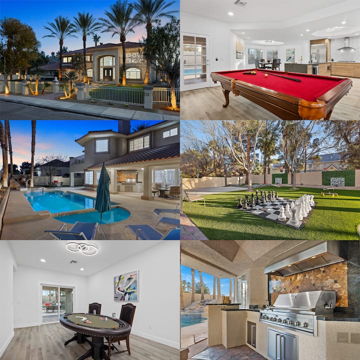 Grand Luxury House With Private Pool, Bbq And More - Las Vegas, NV