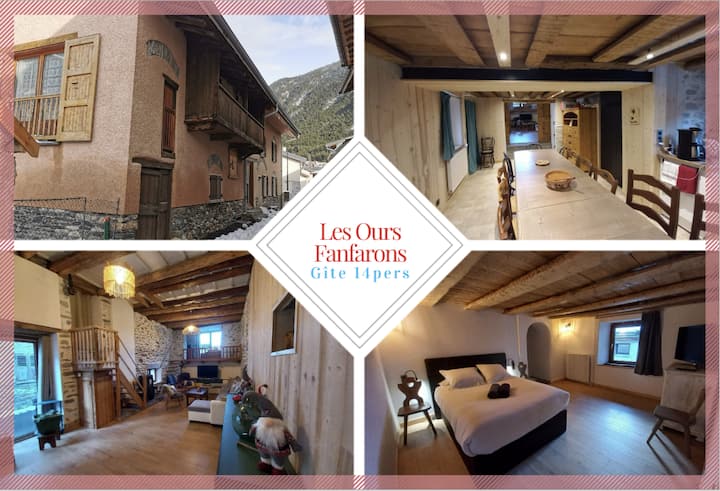 Gîte 14 Pers Lesoursfanfarons Spacieux Chaleureux - Aussois