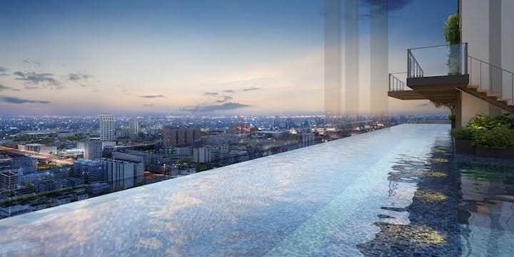 Rooftop Room Pool Gym Shopping Train Boat30 - Bang Kapi District