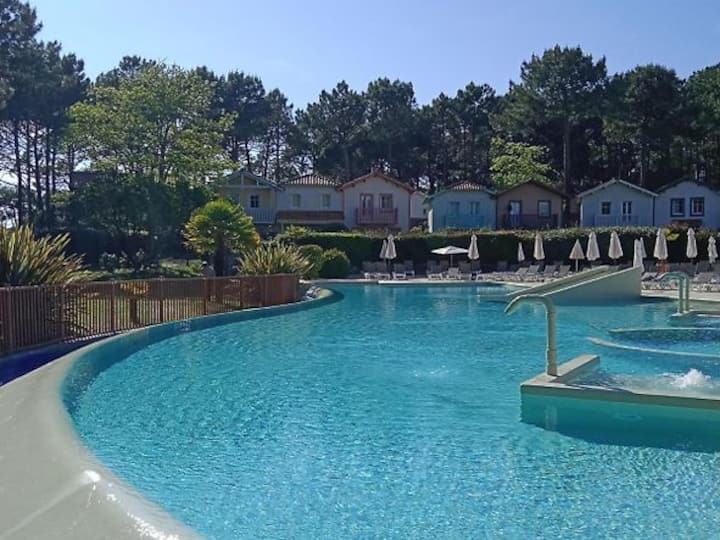 "La Vague Des Pins", Avec Piscine Chauffée - Lacanau