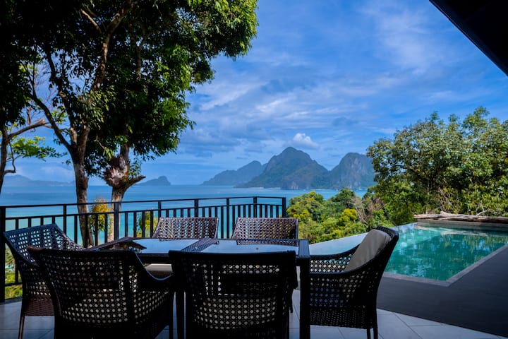 2br Seaview Villas Overlooking Marimegmeg Beach - El Nido, Philippines