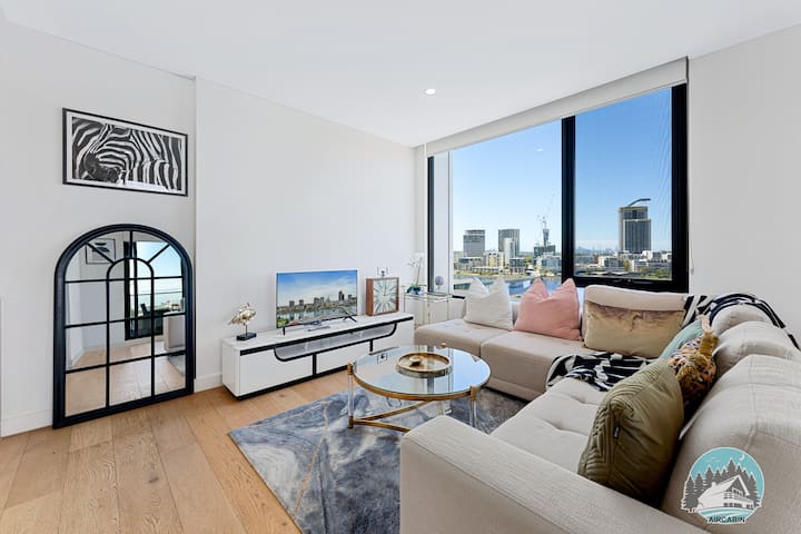 Aircabin - Wentworth Point - Stylish Cozy - 2 Beds - バーウッド