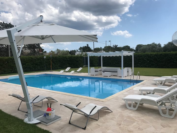 Villa Con Piscina Privata Marina Leporano - Taranto