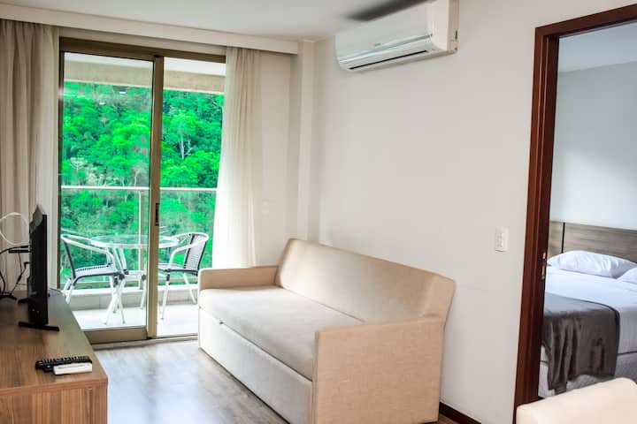 Flat Aconchegante, Completo, Vista Para Natureza - Recreio