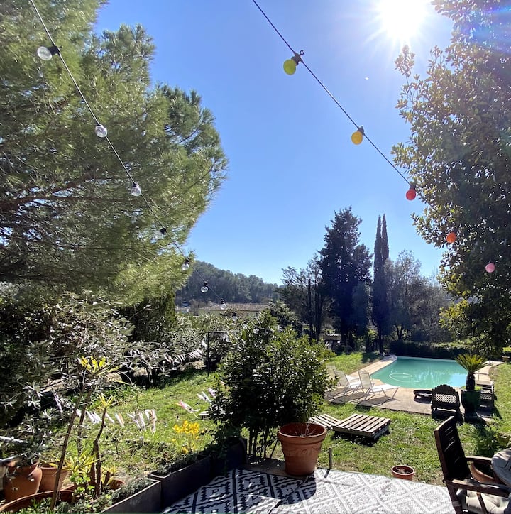 Spacious Studio, Swimming Pool Access & Garden - Opio