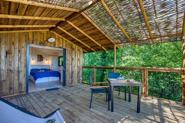 Cabane En Bois Sur Pilotis Au Camping - Castelnaud-la-Chapelle