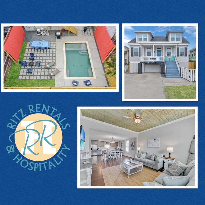 Island Time Poolside | Walk To Beach | Pier - Galveston, TX