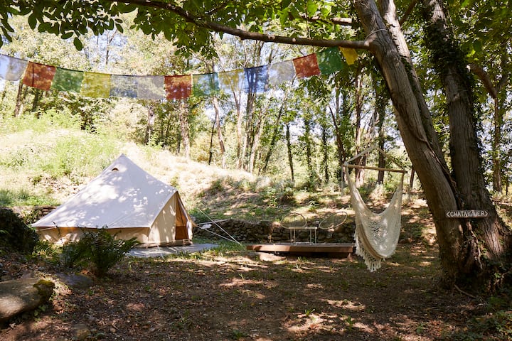 Tente Glamping "Châtaignier", Cadre D'exception - Les Vans