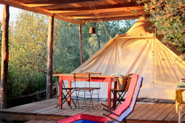 Canvas Tent-glamping Vista Mare - Castagneto Carducci