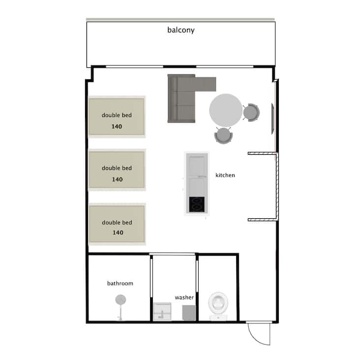 .,.Copo-hara.83/chic/airy/toptier Apt/namba - Osaka