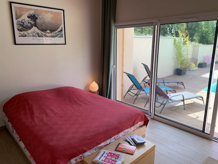 Chambre Indépendante Neuve + Piscine Chauffée - La Joue du Loup