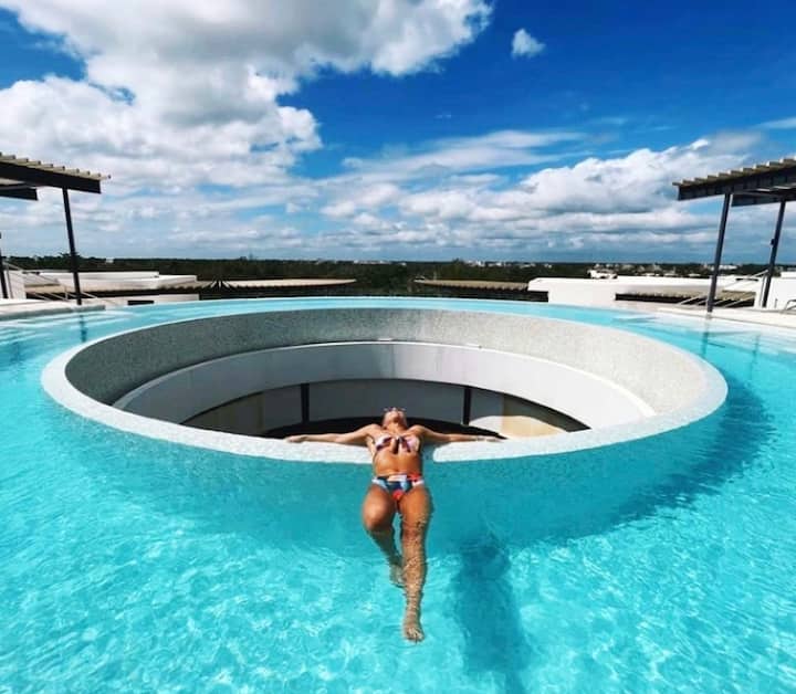 Pool 360°-studio-16 Person-gym-hanging Garden - Tulum