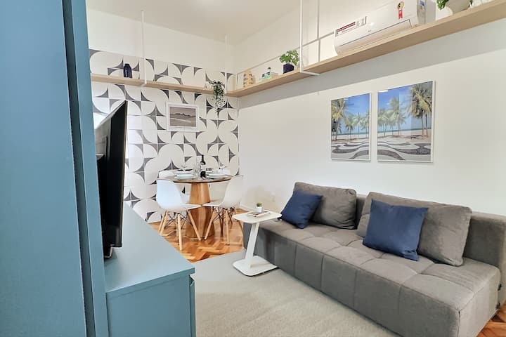 Beach Design - New! 90m Beach. Complete Kitchen - Ipanema