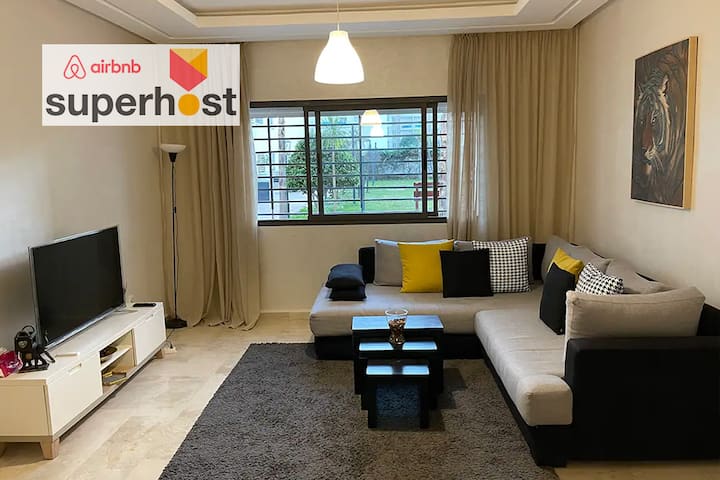 Beautiful Unit Near Airport (Lockbox/fast Wifi) - Bouskoura