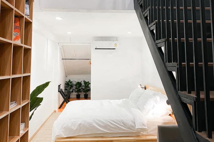 New Chic Duplex Space-jj Market 3-min Walk To Bts - バンコク