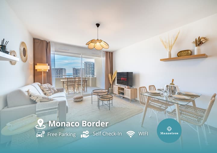 5mn Monaco - Terrasse Vue Mer - Parking - An - Monaco