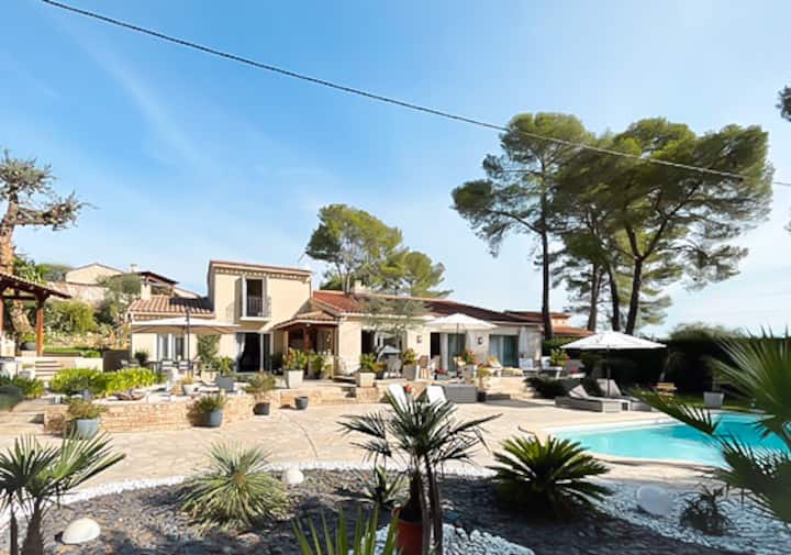 U0621 - Villa Piscine Côte D'azur Golf - Roquefort-les-Pins